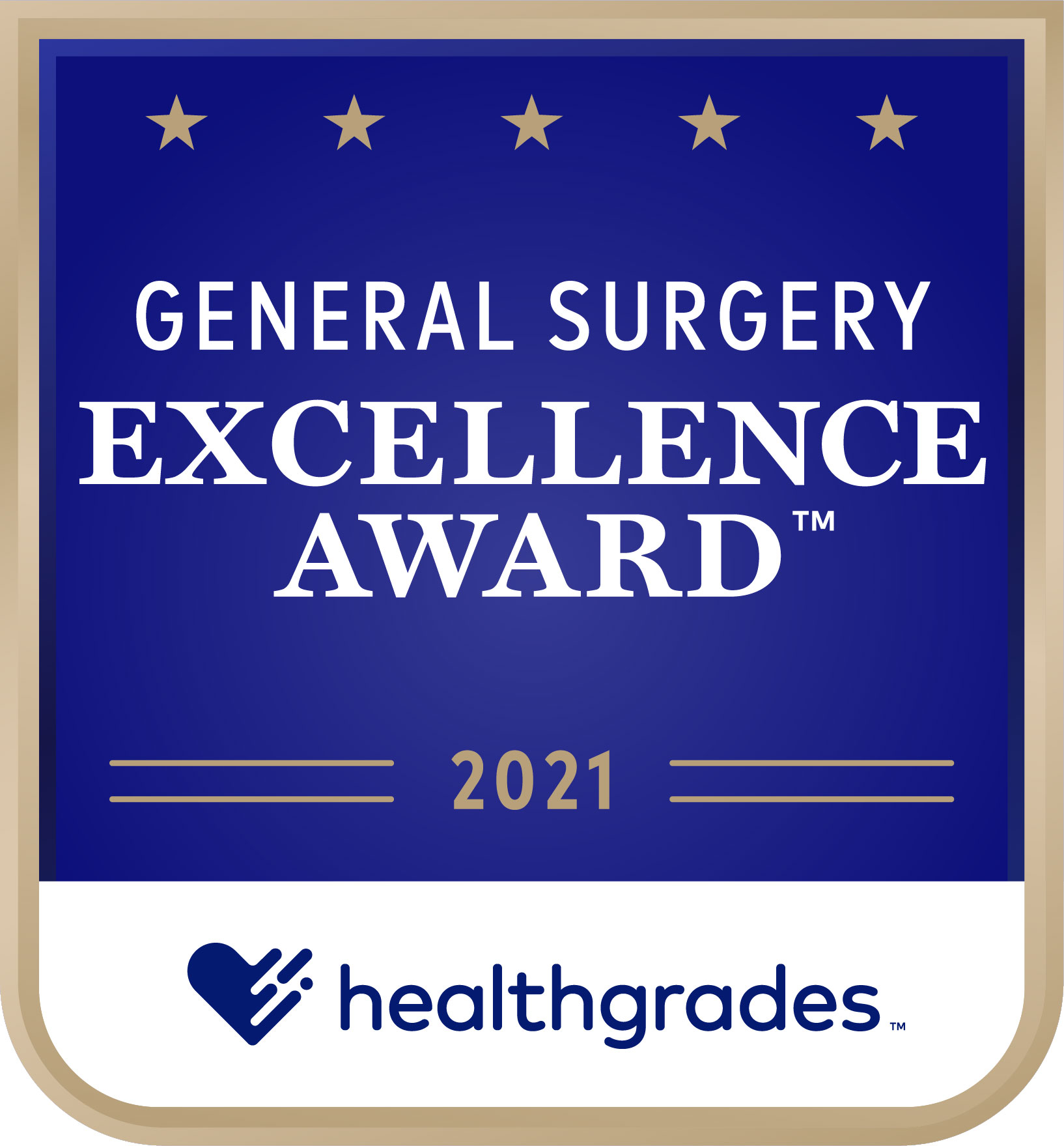 General Surgery Excellence Award™ - Healthgrades (2019 - 2021 ...